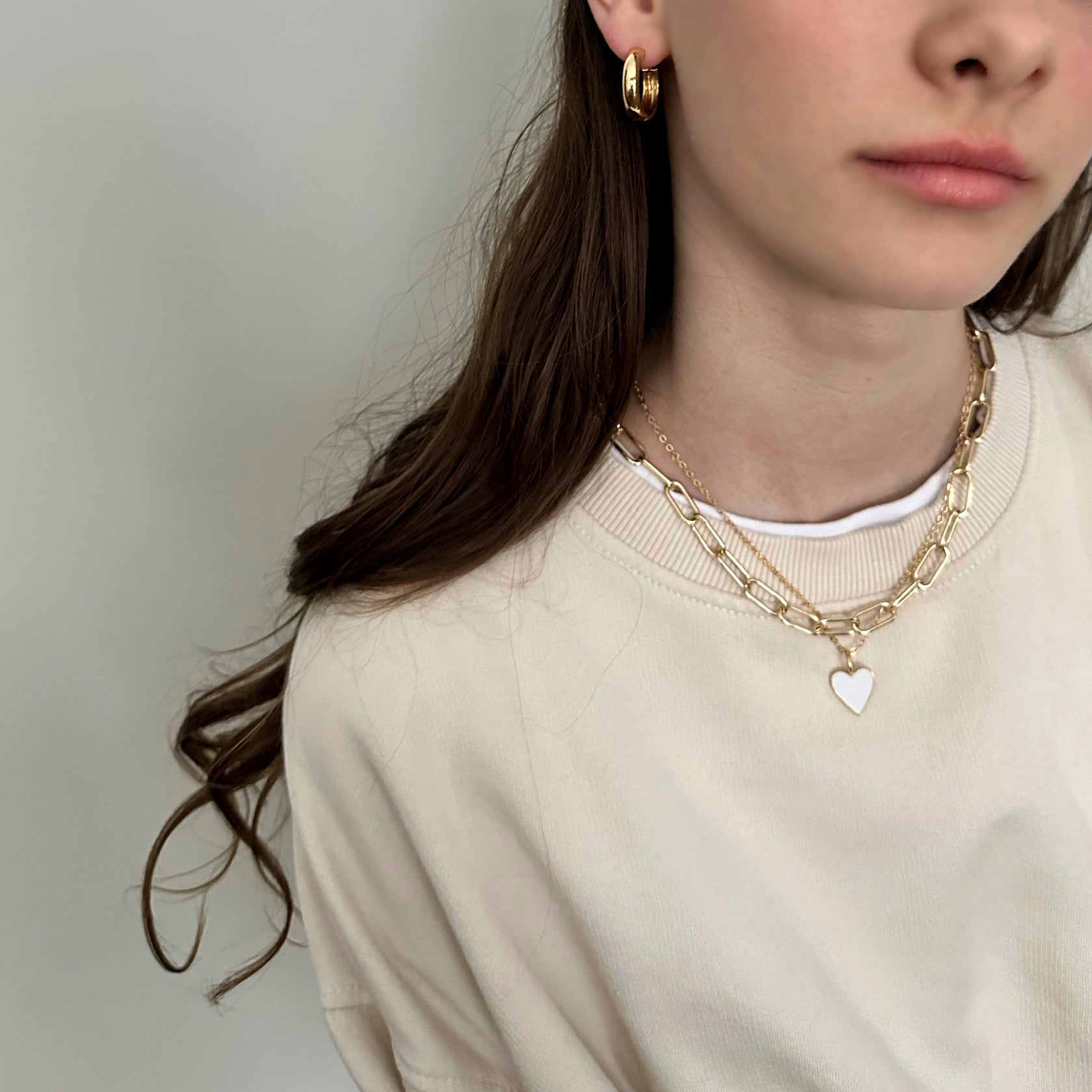 Alexis Necklace | Paperclip Chain – Steel Daisy