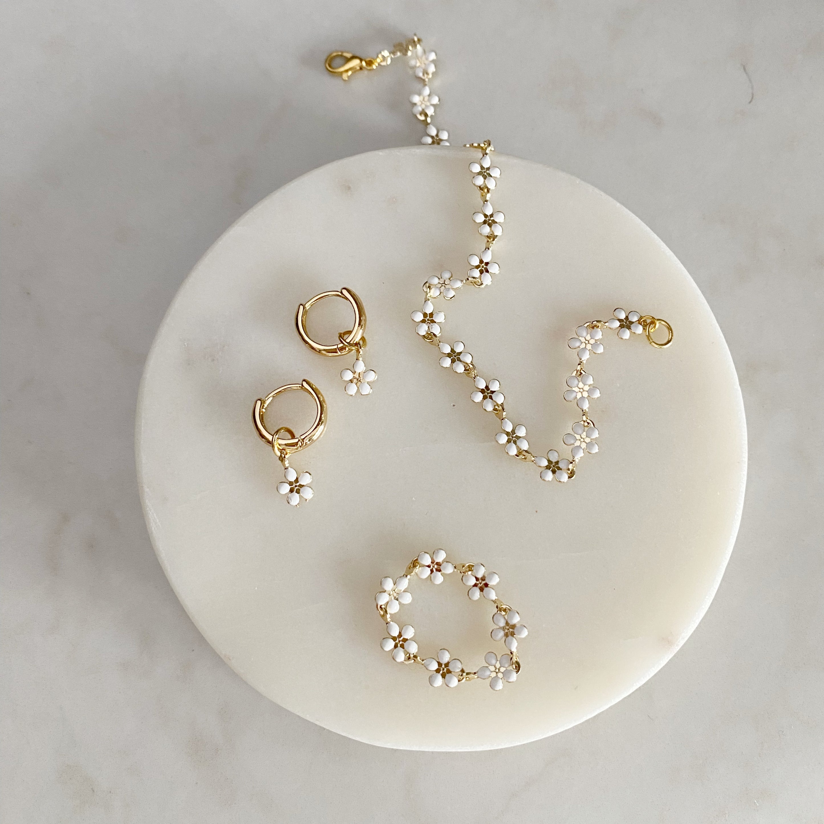 Daisy Hoop Earrings – Steel Daisy